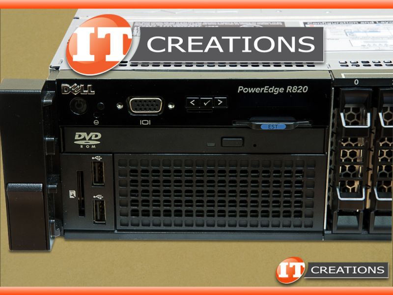 R820 SERVER 8B TWO E5-4640V2 2.2GHZ 48GB 7 X 600GB 10K SAS H710P